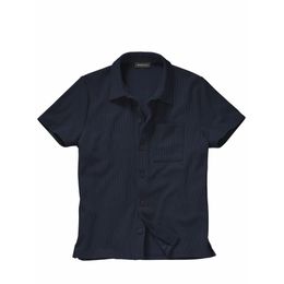 Mey & Edlich Mey & Edlich Herren Eiswaffel-Polo Blau 92 % Baumwolle, 8 % Polyamid