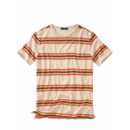 Mey & Edlich Mey & Edlich Herren Happy-Stripes-T-Shirt Beige 89 % Baumwolle, 11 % Polyester