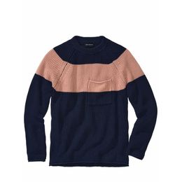 Mey & Edlich Mey & Edlich Herren Pullover Contrasto Blau 85 % Baumwolle, 15 % Wolle