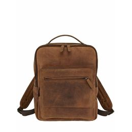 Mey & Edlich Mey & Edlich Herren Pilot-Rucksack Braun Vegetabil gegerbtes Rindleder