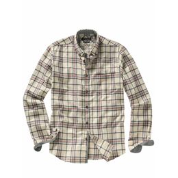 Mey & Edlich Mey & Edlich Herren Seltenes Flanellhemd Beige 100 % Baumwolle