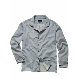 Mey & Edlich Mey & Edlich Herren Rockiges Pyjamaoberteil Grau 100 % Baumwolle