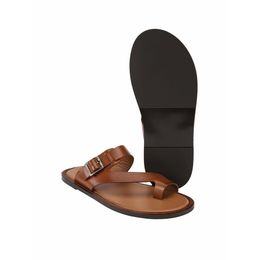 Mey & Edlich Mey & Edlich Herren Riviera-Zehen-Sandale Braun Obermaterial: 100 % Rindleder