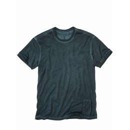 Herrlicher Herren T-Shirt Base Blau 100 % Baumwolle