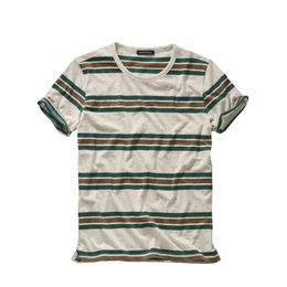 Mey & Edlich Mey & Edlich Herren Happy-Stripes-T-Shirt Gr&uuml;n 89 % Baumwolle, 11 % Polyester