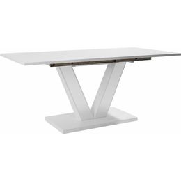 Esstisch OTTO HOME "ausziehbar Andy", wei&szlig;, B:180cm H:76cm T:90cm, Tische, Esstisch, mit Auszugsfunktion, 2 Breiten (140-180 cm oder 180-220 cm)