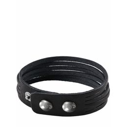 Mey & Edlich Mey & Edlich Herren Keine-Manschetten-Armband Schwarz Umfang: M (20 cm), L (22 cm)