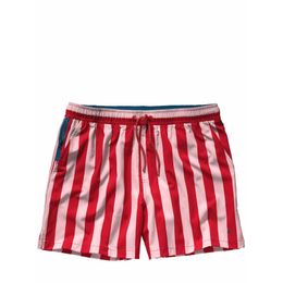 Mey & Edlich Mey & Edlich Herren Resort-Badeshorts Streifen Rosa 94 % Polyester, 6 % Elasthan