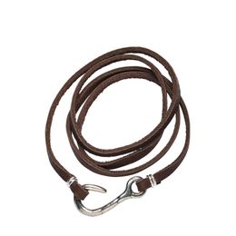 Mey & Edlich Mey & Edlich Herren Haken-Wickelarmband Braun Umfang: 20 cm (M), 22 cm (L)