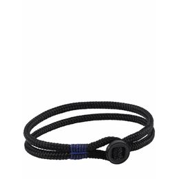 Pig & Hen Herren Armband Don Dino Schwarz Meerwasserfestes Tau aus Polyester