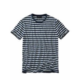 Mey & Edlich Mey & Edlich Herren Indigo-4-ever-T-Shirt Wei&szlig; 100 % Baumwolle
