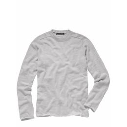 Hannes Roether Herren Pullover bo10nito Grau 100 % Schurwolle