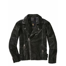 Mey & Edlich Mey & Edlich Herren Gewaschene Bikerjacke Schwarz Obermaterial: Lammleder