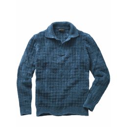 Mey & Edlich Mey & Edlich Herren Biste-baff-Polo Blau 83 % Baumwolle, 17 % Polyamid
