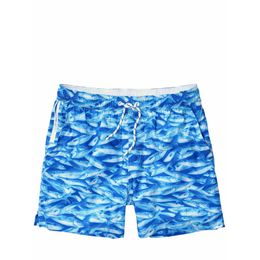 Mey & Edlich Mey & Edlich Herren Resort-Badeshorts Fisch Blau 94 % Polyester (recycelt), 6 % Elasthan