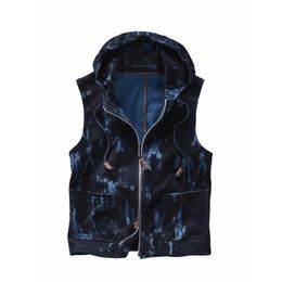Mey & Edlich Mey & Edlich Herren Weste Futurium Blau 70 % Baumwolle, 25 % Polyester, 5 % Elasthan