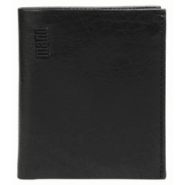 Geldb&ouml;rse mano "LIGATUS", Damen, schwarz, Leder, unifarben, Kleinlederwaren, echt Leder