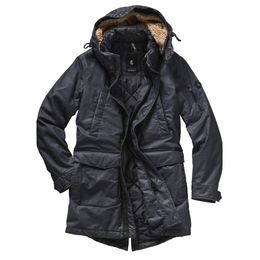 Mey & Edlich Mey & Edlich Herren Dry-Wax-Parka Blau Obermaterial: 100 % Baumwolle