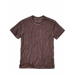 Herrlicher Herren T-Shirt Base Rot 100 % Baumwolle
