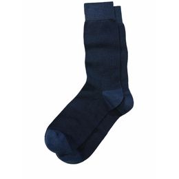 Mey & Edlich Mey & Edlich Herren Spina-di-Pesce-Socke Blau 70 % Baumwolle, 20 % Polyamid, 10 % Kaschmir