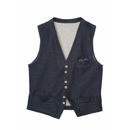 Mey & Edlich Mey & Edlich Herren Terry-Weste Blau 47 % Viskose, 45 % Baumwolle, 7 % Polyester, 1 % Elasthan