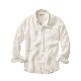 Mey & Edlich Mey & Edlich Herren Riviera-Hemd Wei&szlig; 100 % Leinen
