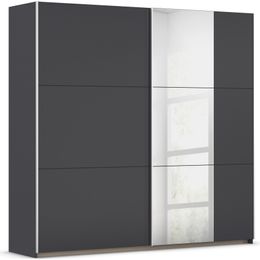 Schwebet&uuml;renschrank Rauch "Kleiderschrank Schrank Garderobe AURELIO", grau (graumetallic), B:218cm H:210cm T:59cm, Holzwerkstoff, Schr&auml;nke, Schwebet&uuml;renschrank, zeitloses Design, viele Farben, Breiten 175/218/261 cm MADE IN GERMANY