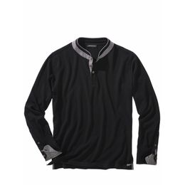 Mey & Edlich Mey & Edlich Herren Urv&auml;ter-Polo Schwarz 100 % Baumwolle