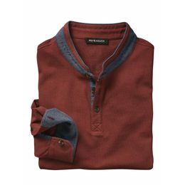 Mey & Edlich Mey & Edlich Herren Urv&auml;ter-Polo Orange 100 % Baumwolle