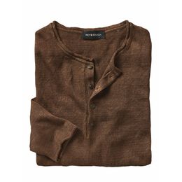 Mey & Edlich Mey & Edlich Herren Gehaltvolles Leinenhenley Braun 100 % Leinen