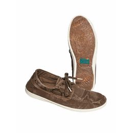 natural world Herren Sneaker Nautico Enz Beige Obermaterial: Baumwolle