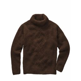 Mey & Edlich Mey & Edlich Herren Dritte-Dimension-Pullover Braun 40 % Wolle 30 % Alpaka, 28 % Polyamid, 2 % Elasthan