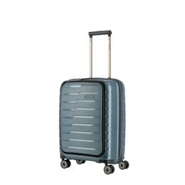 Trolley Travelite "AIR BASE Reisekoffer Hartschale", Gr. B/H/T: 39cm x 55cm x 23cm 43 l, ice blau, Polypropylen, Koffer, kratzresistenter Oberfl&auml;che und cleverer Innenaufteilung