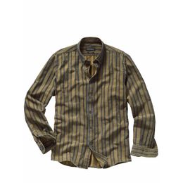Mey & Edlich Mey & Edlich Herren Streiftour-Hemd Gelb 100 % Baumwolle