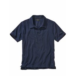 Mey & Edlich Mey & Edlich Herren K&uuml;sten-Polo Blau 100 % Baumwolle