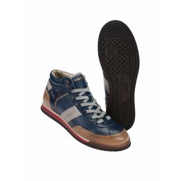 Kamo Gutsu Herren High-Top-Sneaker Scudo 107 Blau Obermaterial und Futter: Kalbleder
