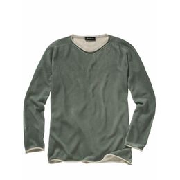 Mey & Edlich Mey & Edlich Herren Schmirgel-Pullover Gr&uuml;n 100 % Baumwolle