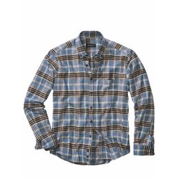 Mey & Edlich Mey & Edlich Herren Spezi-Hemd Blau 100 % Baumwolle