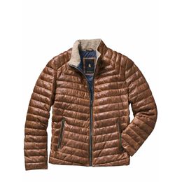 Mey & Edlich Mey & Edlich Herren Hartgesottene Lederjacke Braun Lammnappa