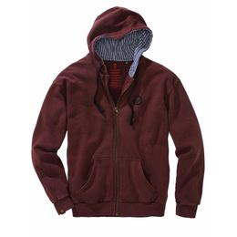 Grubenhelden Herren Zip-Up Hoodie Zollverein Rot 100 % Baumwolle
