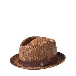 Diefenthal Herren Pork Pie Raffia Braun 100 % Stroh