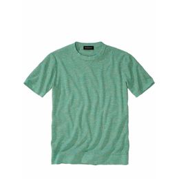 Mey & Edlich Mey & Edlich Herren Two-Tone-T-Shirt Gr&uuml;n 88 % Leinen, 12 % Baumwolle