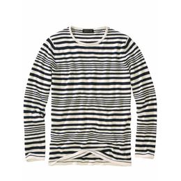 Mey & Edlich Mey & Edlich Herren Illusionen-Pullover Blau 40 % Baumwolle, 30 % Leinen, 30 % Viskose