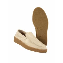 Mey & Edlich Mey & Edlich Herren Algarve-Slipper Beige Rindveloursleder