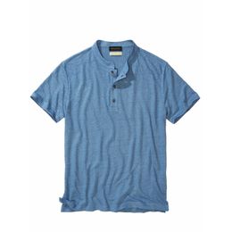 Mey & Edlich Mey & Edlich Herren Lust-auf-Luft-Leinenpolo Blau 100 % Leinen