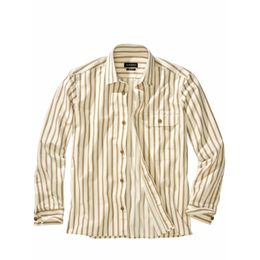 Mey & Edlich Mey & Edlich Herren Weltoffen-Overshirt Beige 99 % Baumwolle, 1 % Elasthan
