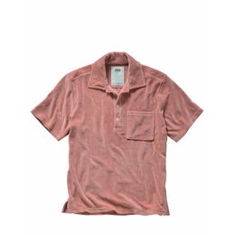 OAS Herren Velours-Polo Girona Rosa 80 % Baumwolle, 20 % Polyester