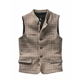 Mey & Edlich Mey & Edlich Herren Handverlesene Weste Beige Obermaterial: 100 % Wolle