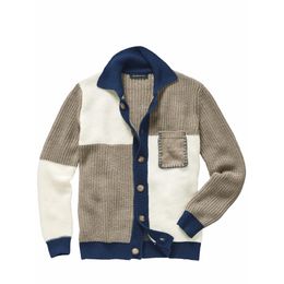 Mey & Edlich Mey & Edlich Herren Silenzio-Cardigan Beige 70 % Wolle, 30 % Acryl