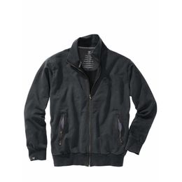 Grubenhelden Herren Track Top Jacke Basic Schwarz 100 % Baumwolle
